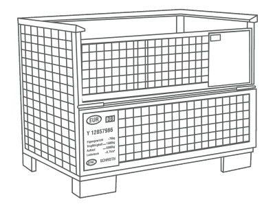 Szabványos gitterbox 970 | GitterboxShop